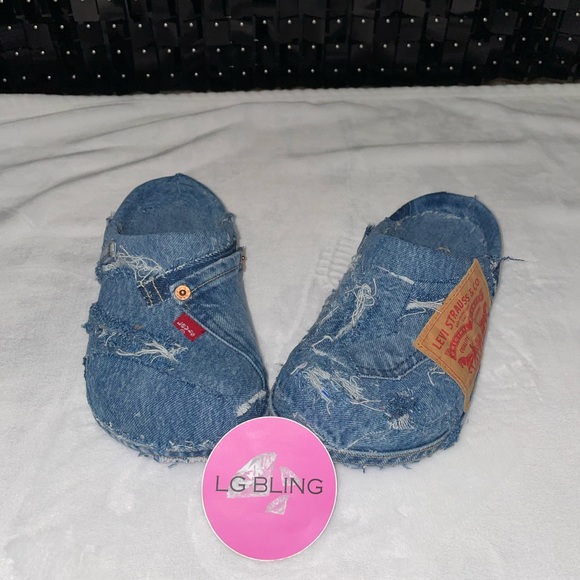 CROCS | Shoes | Custom Denim Crocs | Poshmark